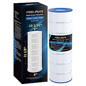 POOLPURE PAP200 Pool Filter Replaces Pentair CC200, Unicel C-9419, Filbur FC-0688, R173217, 59054400, Aladdin 29902, Baleen AK-8005, Pure N Clean PC-0688, 200 sq.ft Filter Cartridge 1 Pack
