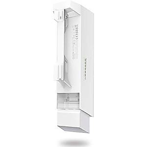 TP-Link 2.4GHz N300 Long Range Outdoor CPE for PtP and PtMP Transmission | Point to Point Wireless Bridge | 9dBi, 5km+ | Passive PoE Powered w/ Free PoE Injector | Pharos Control (CPE210)