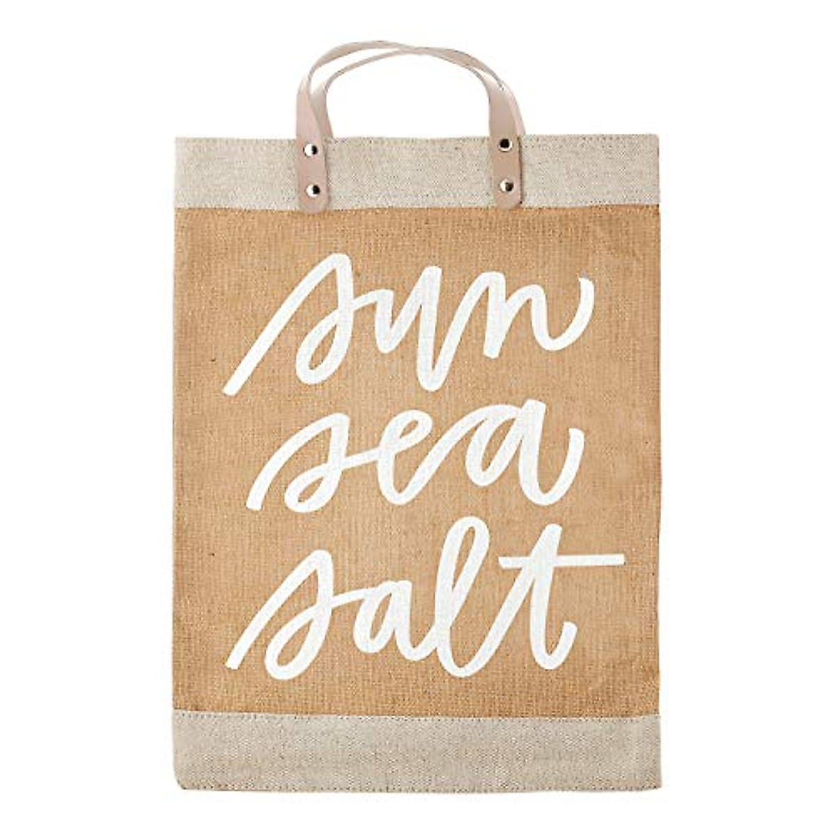 Santa Barbara Design Studio Hold Everything Waterproof Jute Tote Bag, Large, Sun Sea Salt
