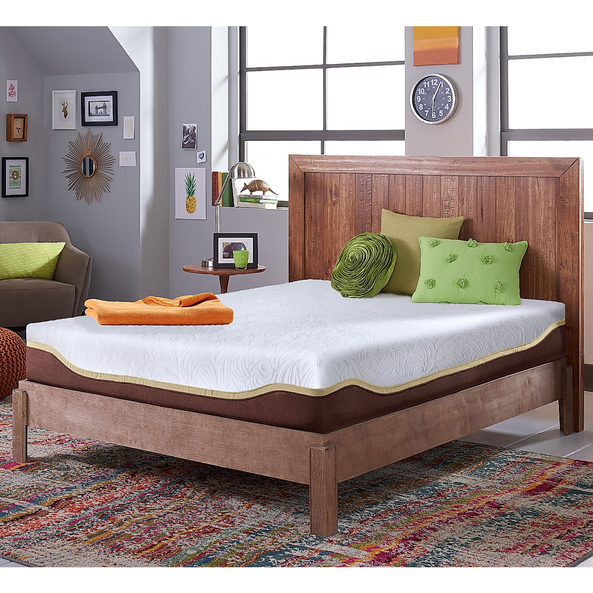 Live and Sleep Elite - Full XL Cooling Gel Memory Foam Mattress in a Box - Certipur Certified Bed in a Box - Full Extra Long Size