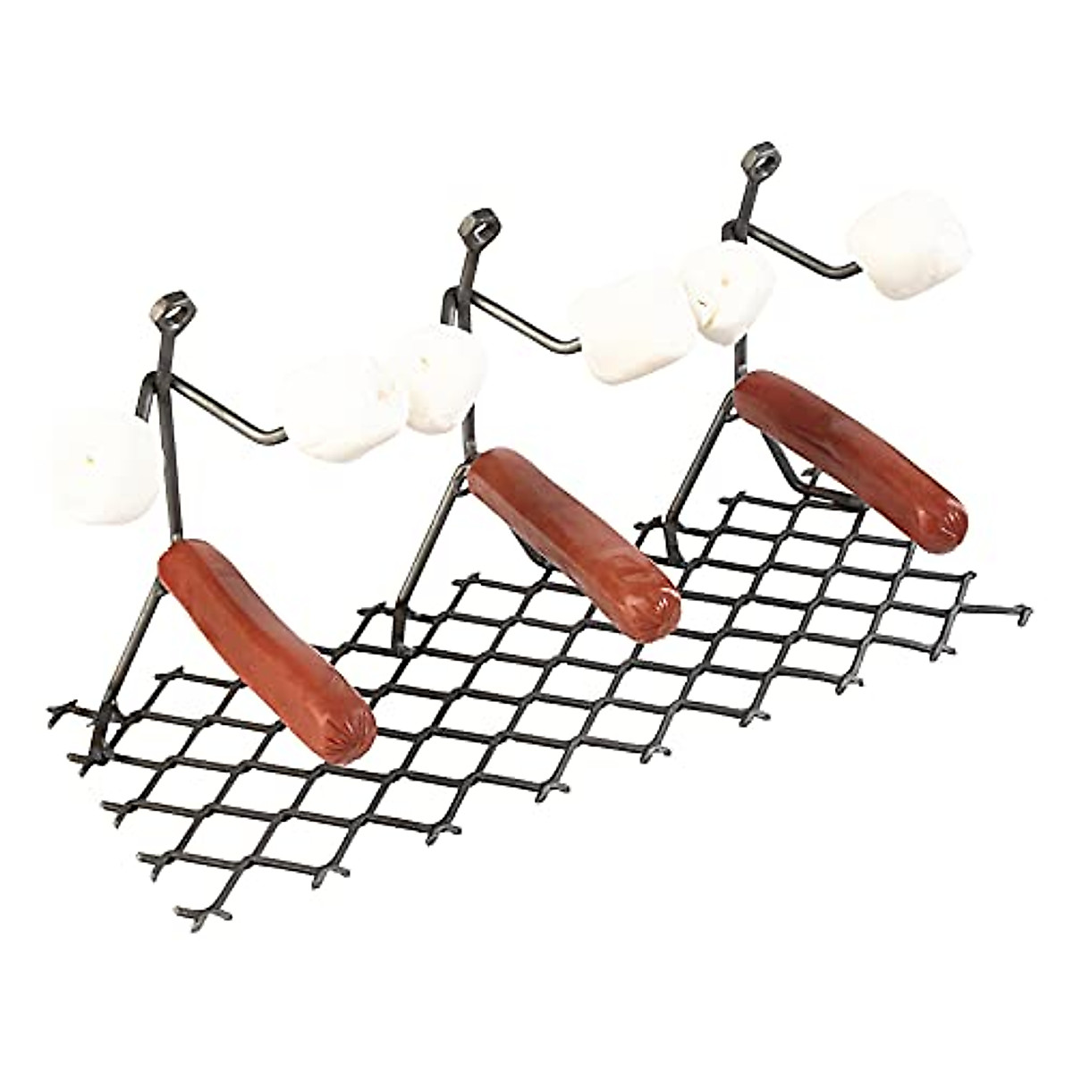 Hot Dog Roaster Stainless Steel Three Man Stick Figure Griller Funny Barbeque by Gute - BBQ Gifts, Grilling Gift, Dad Gifts, Gifts for Men Novelty Hotdog - Great for Parties, Birthdays, Tailgates!