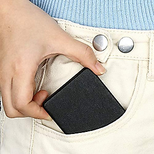 YTZJ Direct Compact Mirror for Men, Women and Girls, Black Travel Makeup Mirrors for Handbag and Pocket, Portable Double-Sided Mirror with Distortion Free