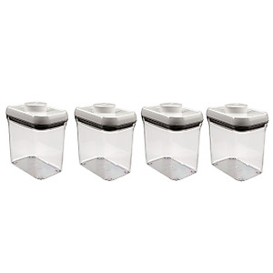 Oxo Good Grips 1071400 Pop Rectangle 1.5 qt Storage Container, Set of 4 Containers