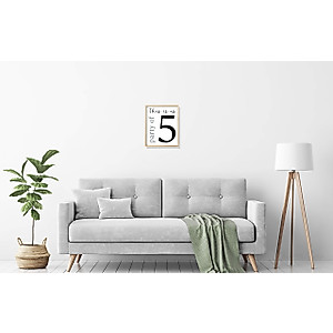 Party of 3, Party of 4, Party of 5 Wall Decor (Unframed Farmhouse Print - Multiple Sizes, Party of 5 Sign, Party of Five Family Sign, Party of Five Sign, This Is Us Art, Party of 5 Family Sign)