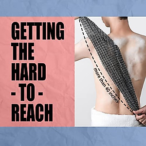 Exfoliating Shower Towel - Body Back Scrubber Washcloth - All Skin Types (3pcs, Black)