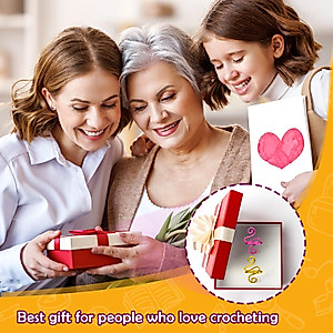 Vodolo Crochet Ring,2PCS Gold Adjustable Yarn Tension Ring for Crocheting Peacock Shape Knitting Loop Open Finger Ring for Mother Grandma Thanksgiving Presents Finger Yarn Guide Crochet Accessories