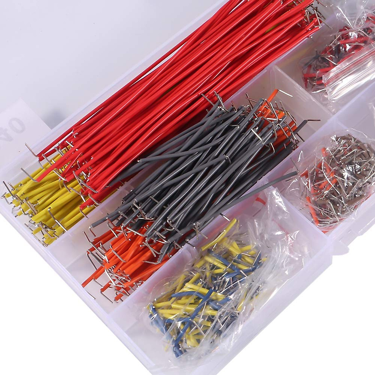 840 Pieces Preformed Breadboard Jumper Wire Kit 14 Lengths Assorted Jumper Wire for Breadboard Prototyping Circuits