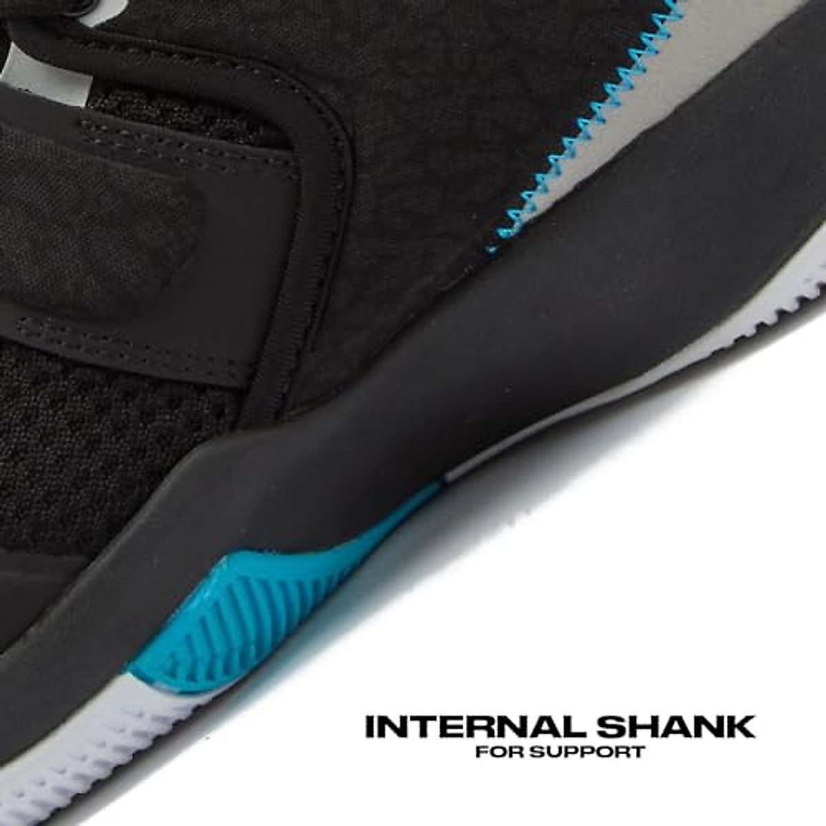 AND1 Gamma 4.0 SS Boys & Girls Basketball Shoes, Kids Youth Cool Basketball Sneakers with Strap - Black, 13 Little Kid