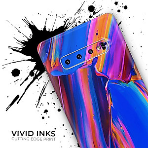 DesignSkinz Blurred Abstract Flow V5 Protective Vinyl Decal Wrap Skin Cover Compatible with The Samsung Galaxy S20 (Screen Trim & Back Glass Skin)