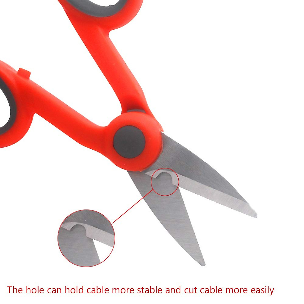 3 Pcs Electrical Shears Optic Fiber Cable Cutter Scissors for Kevlar Shears