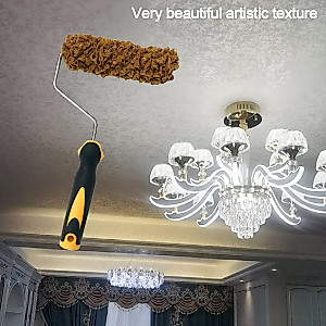 BANCOO Texture Paint Rollers, Texture Pattern Paint Roller Brush | Decorate for Wall Painting Tool | Texture Sponge Paint Roller | Decor Art Painting Roller for Home Wall
