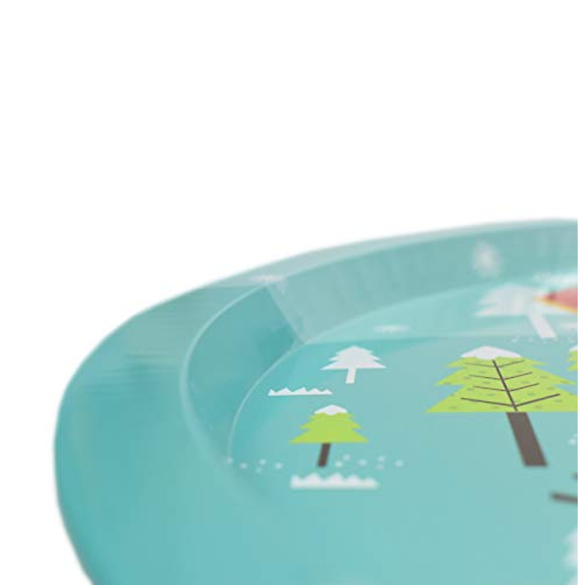 Set Of 3 Holiday Christmas12" Round Serving Tin Trays- Santa, Penguin, & Snowman