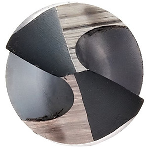 Chicago Latrobe 190F Series High-Speed Steel Reduced-Shank Drill Bit Set With Plastic Case, Black Oxide Finish, Flatted Shank, 118 Degree Split Point, Inch, 8-piece, 9/16" - 1" in 1/16" increments