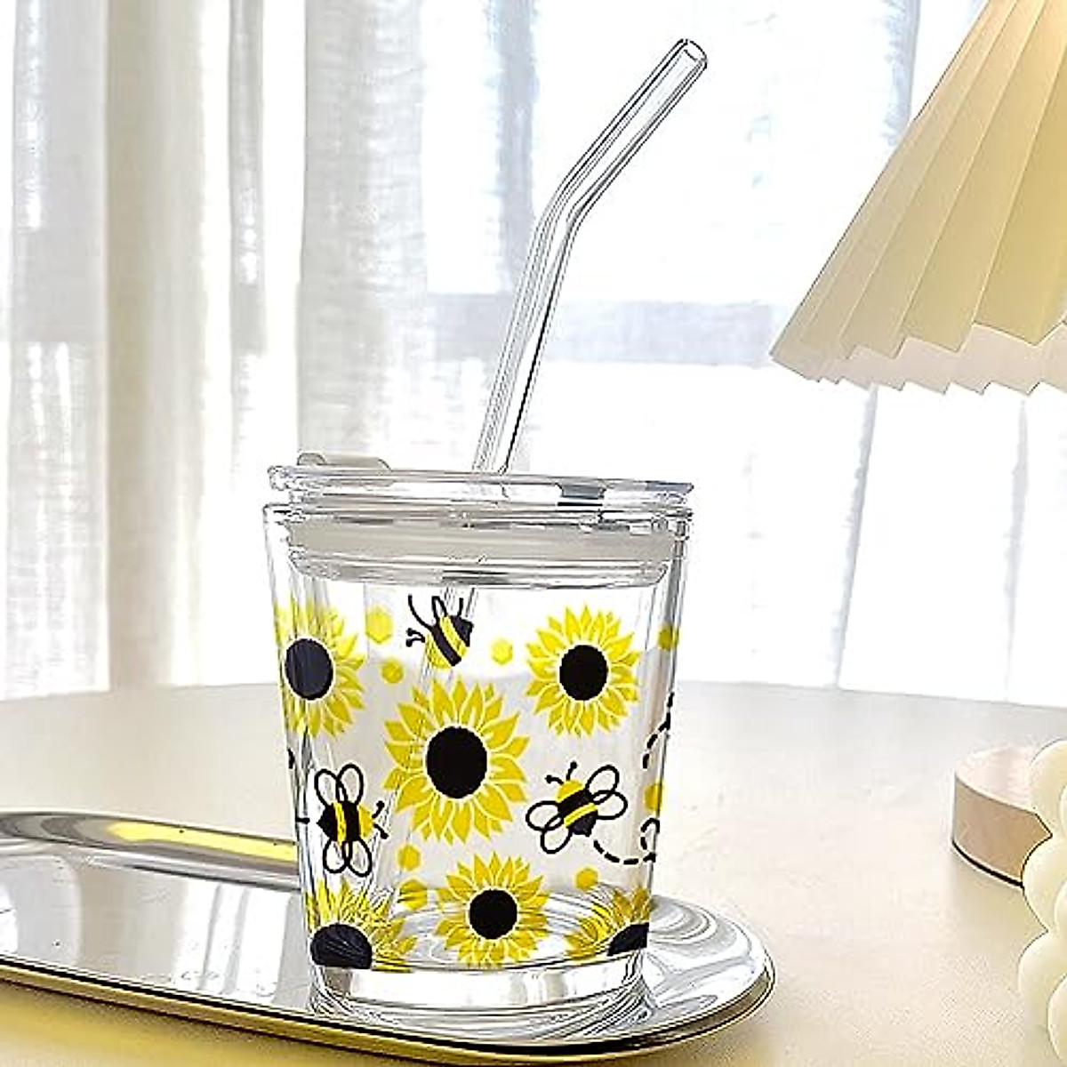 UV DTF Cup Wrap, 10 Sheets Flower Butterfly Bee Coffee Cup Rub on Transfers for Glass Cups, UV DTF Cup Wrap Transfer Stickers Decals Waterproof Rub on Transfers for Glass Cups Crafts Vintage