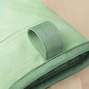KitchenAid Beacon Two-Tone Non-Slip Mini Oven Mitt Set, Pistachio/Graphite Green, 5.5"x8", 2 Piece