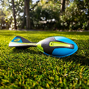 Nerf Vortex Ultimate Grip Foam Football Soft Vortex Football for Long-Distance Throws - All-Weather Perfect for Pool + Beach Football - Kids Ultimate Grip Whistle Vortex Foam Ball