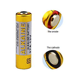 Cotchear 5Pcs 12V 27A Alkaline Battery 27A 12 Volt Batteries 27A 12V 21/23 E23A Alkaline Batteries