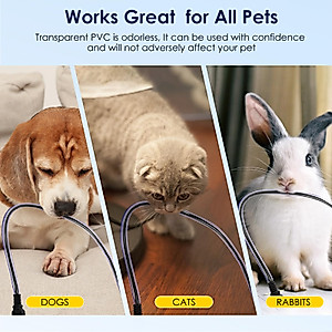 WEDAWN Dog and Cat Cord Protector from Pets No-Chew Solution, Pet Wire Flexible Cable Sleeve 10ft/2mm Thick, 1/2in Diameter Wire Protector Tubing for Cord, Cable Cover for USB Charger,Odorless,2Pack
