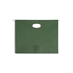 Smead 100% Recycled Hanging Pocket with Full-Height Gusset, 3-1/2" Expansion, Letter Size, Standard Green, 10 per Box (64226)