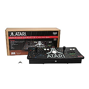 INLAND Arcade Fightstick USB Dual Joystick 2 Player Game Controller for PC Mac Raspberry Pi Console Xbox PC Version PS3 with Trackball