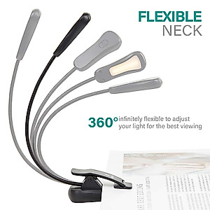 Vekkia Amber Rechargeable 7 Led Eye-Care Book Light,Blue Light Blocking Reading Light,3 Levels,1600K for Strain-Free, Healthy Eyes.Up to 70 Hours Reading for Bookworms.