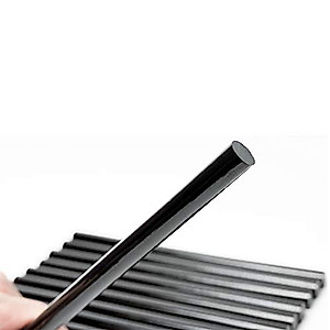 Black Hot Melt Glue Stick Strips Baffo 20 Pcs High Adhesive Hot Glue Gun Sticks for Car Audio DIY Art Craft Home Office Project Craftwork Fix & Repairs Diameter 0.28 inch Length 7.87 inch