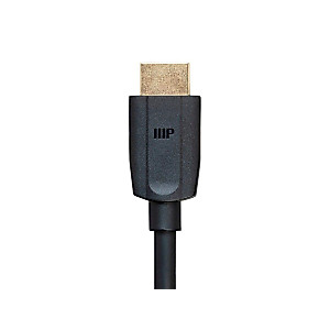 Monoprice 8K Ultra High Speed HDMI Cable - HDMI 2.1, 8K@60Hz, 4K@120Hz, 48Gbps, HDR, VRR, 6ft, Black - 3 pack