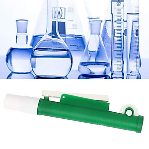 Pipette Pipet Pump, 10ml Green Pipette Pump Filler for Disposable Plastic and Glass Pipettes