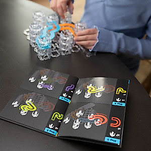 Fat Brain Toys Trestle Tracks Deluxe Marble Run Set, 124-Piece Modular Marble Track, Toys for Kids, Marble Set, Girl and Boy Toys, Fun Toys for Ages 8-13+