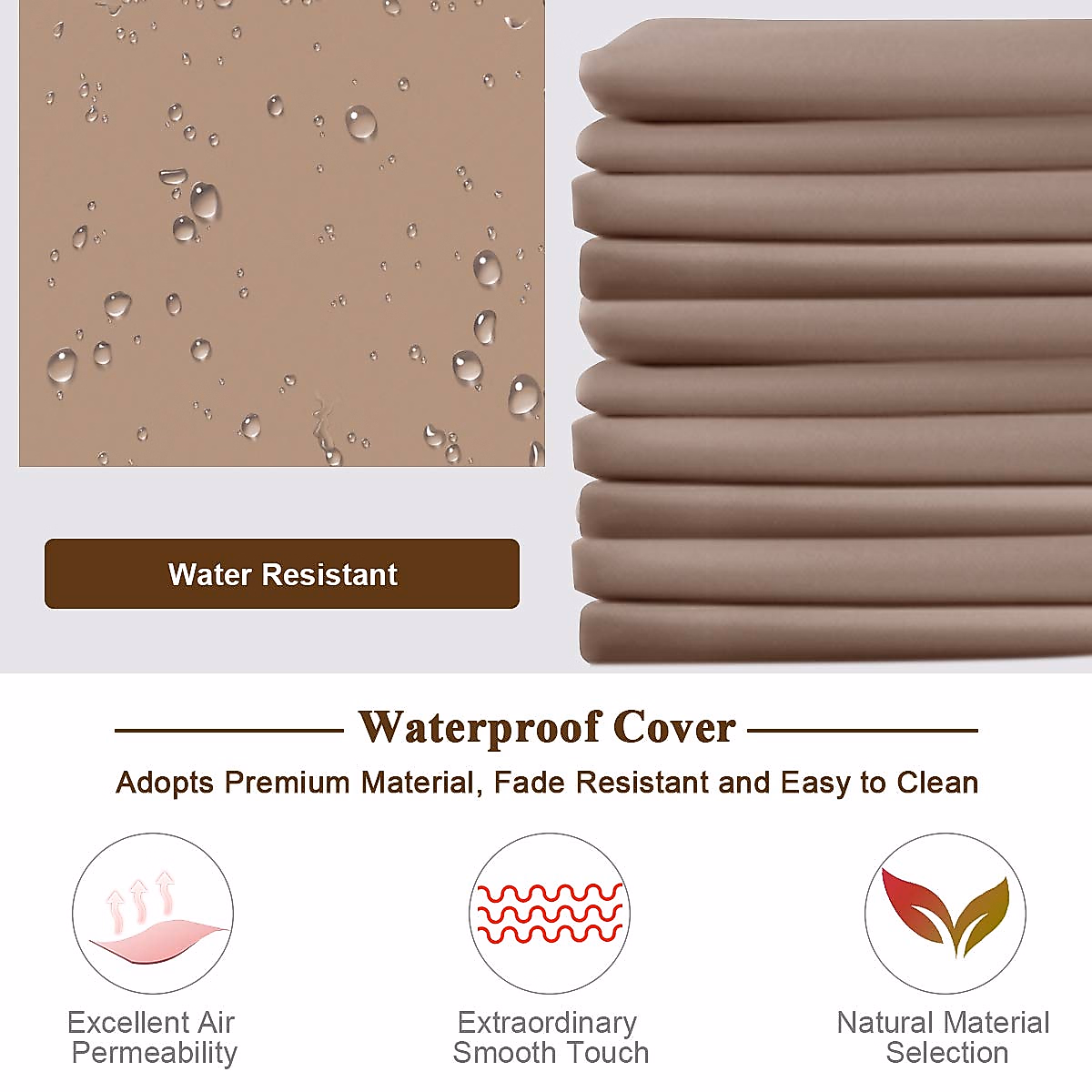 HAPPYGRILL 3-Piece Outdoor Rattan Sectional Sofa Set Patio Wicker Rattan Conversation Furniture Set, Steel Frame & Seat Cushion, Perfect for Garden Lawn Pool Backyard