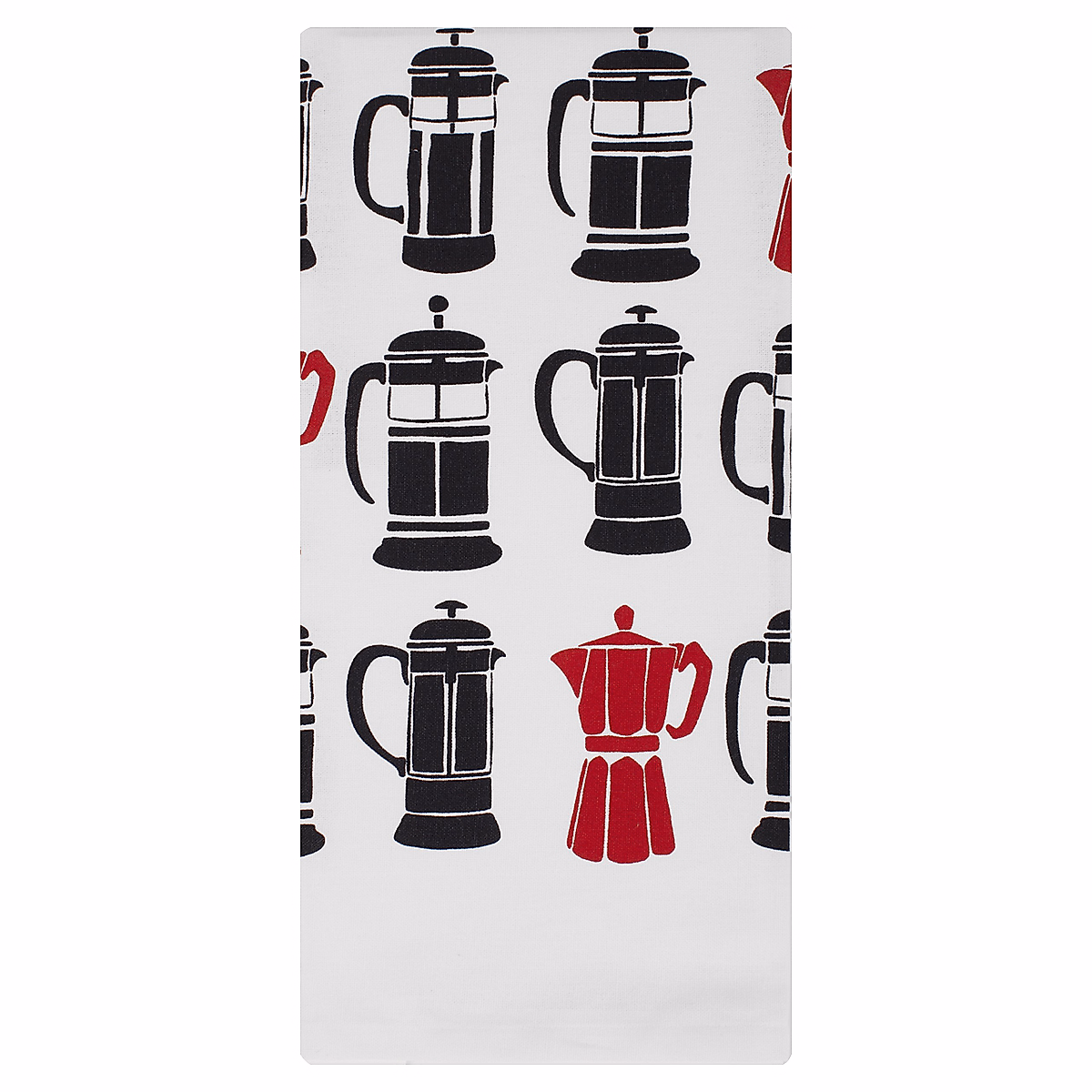 MUkitchen Kitchen Designer Print Towel Set, French Press