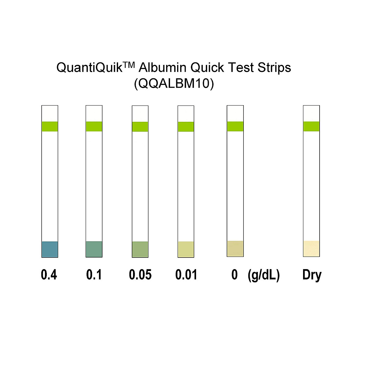 QuantiQuik Albumin Quick Test Strips (10 Strips)
