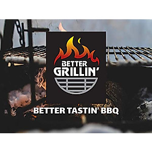 Better Grillin Scrubbin Stone Grill Cleaner Handle-Protect Hands & Nails When Scouring Grill with Three Scrubbin Stone