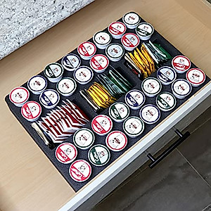 Polar Whale Coffee Pod and Tea Bag Storage Organizer Tray Drawer Insert for Kitchen Home Office 12.6 x 17.9 Inches Holds 32 Compatible with Keurig K-Cup