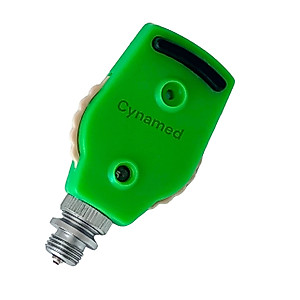 Cynamed Otoscope - Ear Scope with Light, Ear Infection Detector, Both Adult and Pediatric Disposable Specula Tips (Green)
