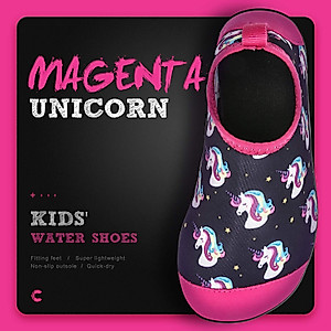 CROVA Kids Water Shoes Aqua Sock Quick Dry Barefoot Sports Non-Slip Shoes for Toddler Boy Girl