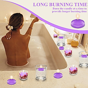 24 Floating Candles,2 Inch Lasting Unscented Floating Candle, Cute and Elegant Burning Candles, Floating disc Candles for Birthday, Wedding, Holiday, Party Decoration