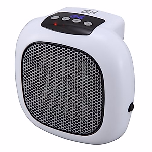 Digital Ceramic 750-Watt Wall Outlet Plug-in Space Heater by Good Housekeeping (White)
