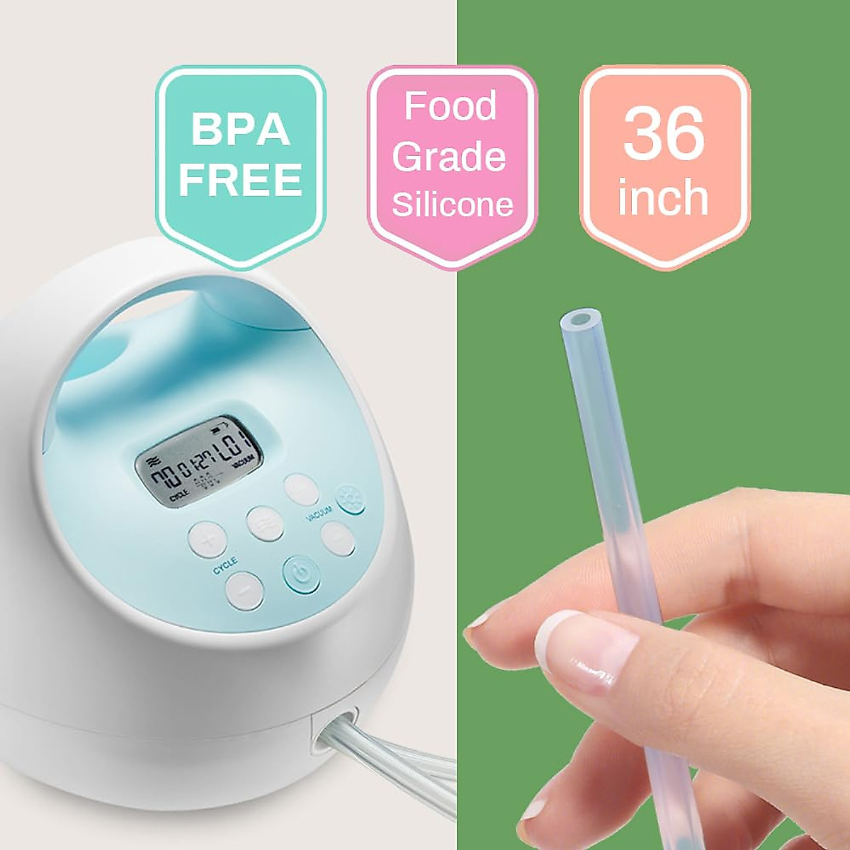 Replacement Tubing for Spectra S2 Spectra S1 Spectra 9 Plus, BPA Free Replace Spectra Tubing Avent/Ameda Tubing Made by PumpMom(Not Original Accessories)