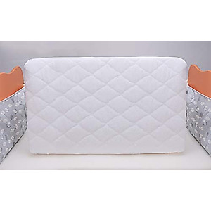 PEKITAS Mini-Crib Quilted Mattress Protector Cotton Waterproof Pad Cover Fitted Sheet with Large 5.9" Skirt Washer/Dryer Friendly with Stain Protection for Baby Bed 19"x 31"