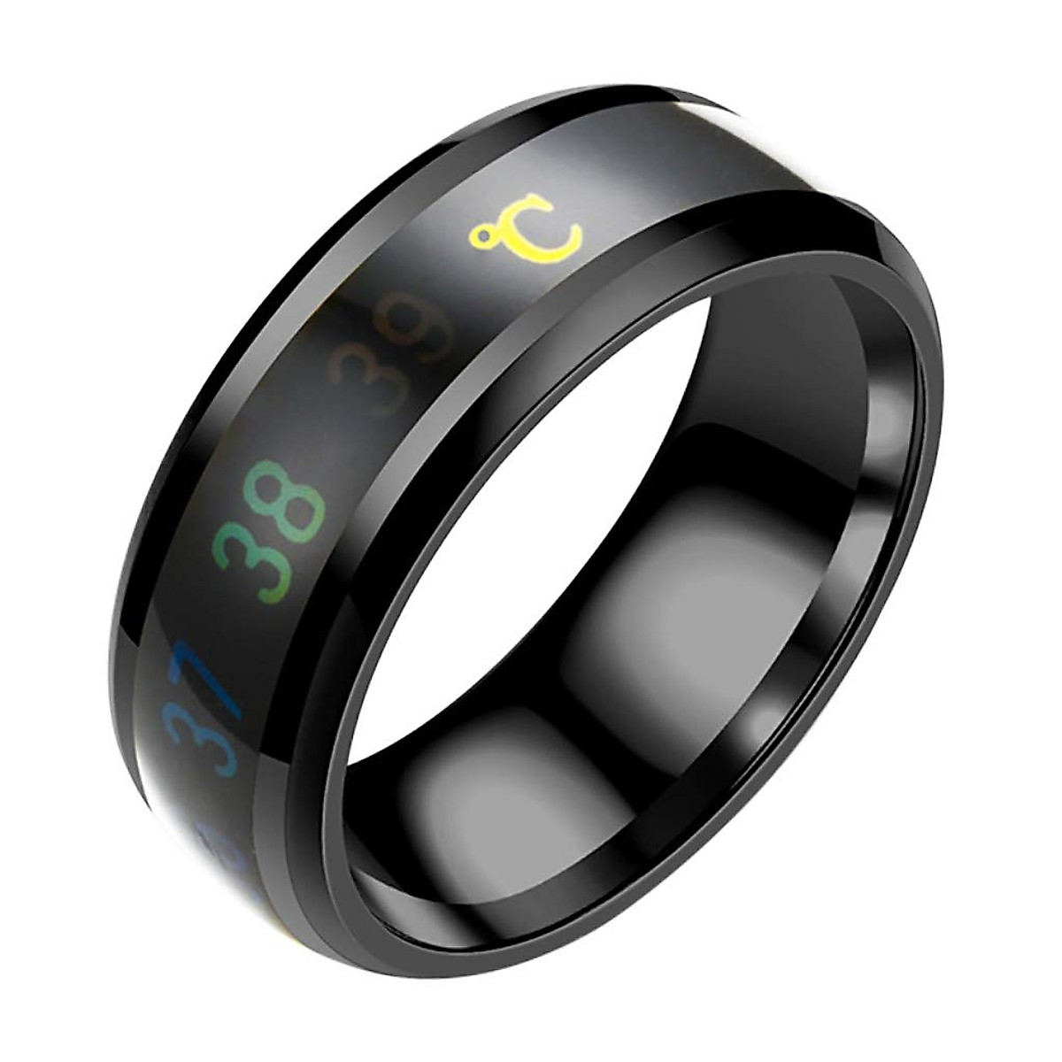 Tronet Rings for Women Gorgeous Fashion New Style Intelligent Temperature Couple Ring Temperature Display Ring Good Gift for a Girlfriend, Boyfriend, Family