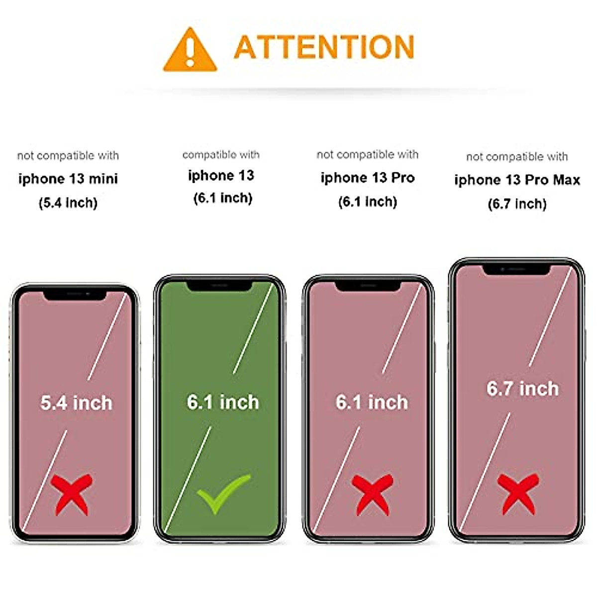 KIHUWEY Compatible with iPhone 13 Case Wallet with Credit Card Holder, Premium Leather Magnetic Clasp Kickstand Heavy Duty Protective Cover for iPhone 13 6.1 inch(Brown)