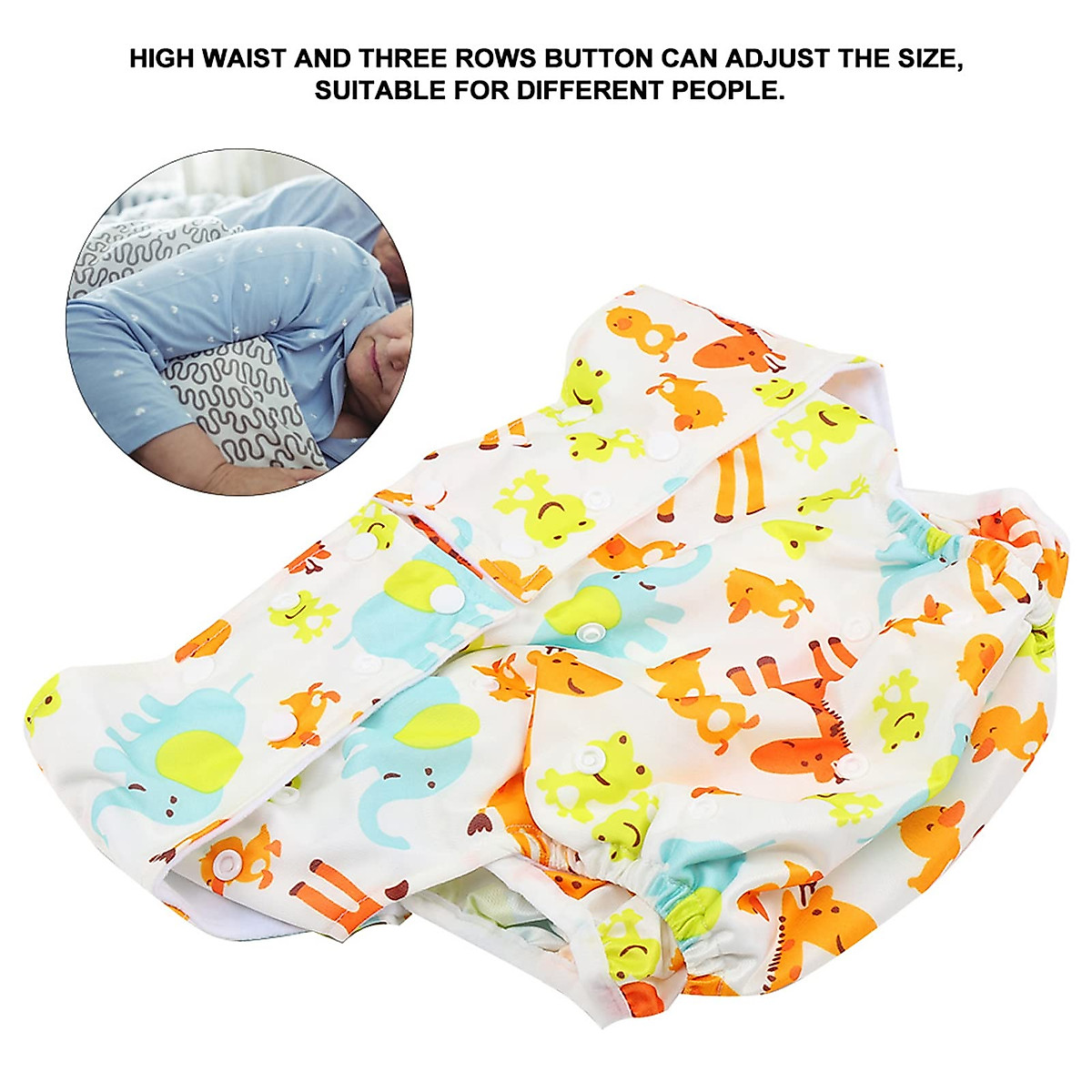 Adult Diapers, Washable Incontinence Underwear for Women Adjustable Elderly Diapers Breathable Adult Diaper for Elderly Anti-Leakage Adult Diapers Underwear Cloth Diaper(A51)