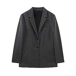 Women Front Darts Side Pockets Straight Pants Vintage High Waist Zipper Fly Female Trousers S