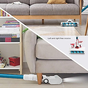 LUCKWIND Stick Vacuum Cleaner Handheld Cordless Electric Broom – Powerful Suction HEPA Filteration Lightweight Upright Rechargeable for Carpet Floor Car LED Bagless Portable(22kpa, Blue)