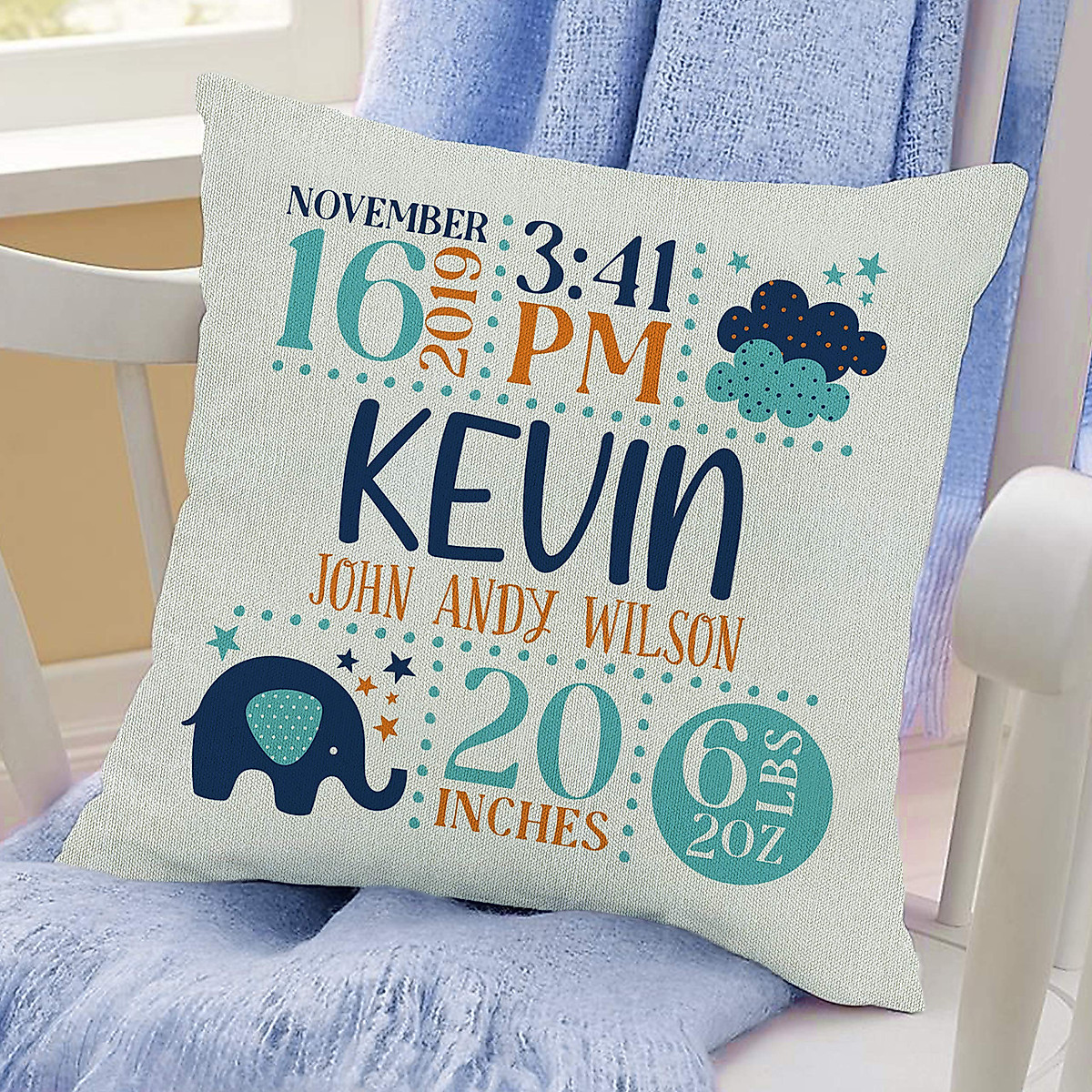 Zexpa Apparel Personalized 18" Square Cotton Canvas Print Throw Pillow Cover for Car Club Festival Valentine's Day