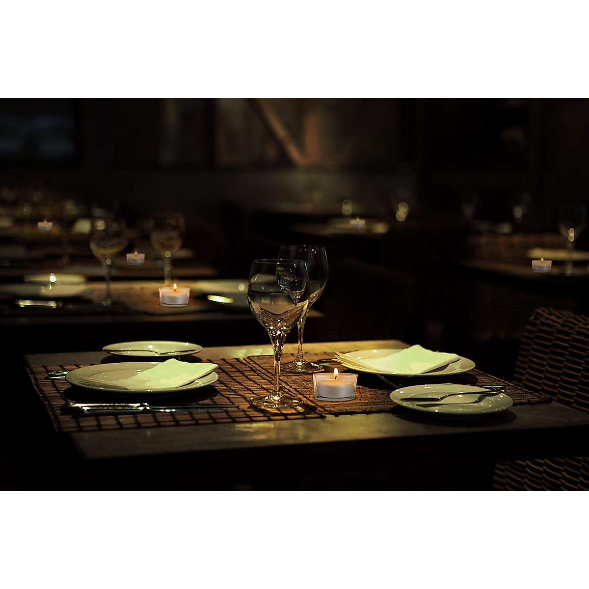 Hyoola Tea Lights Candles - 200 Bulk Candles Pack - Tea Candles Unscented- European Made Tealight Candles