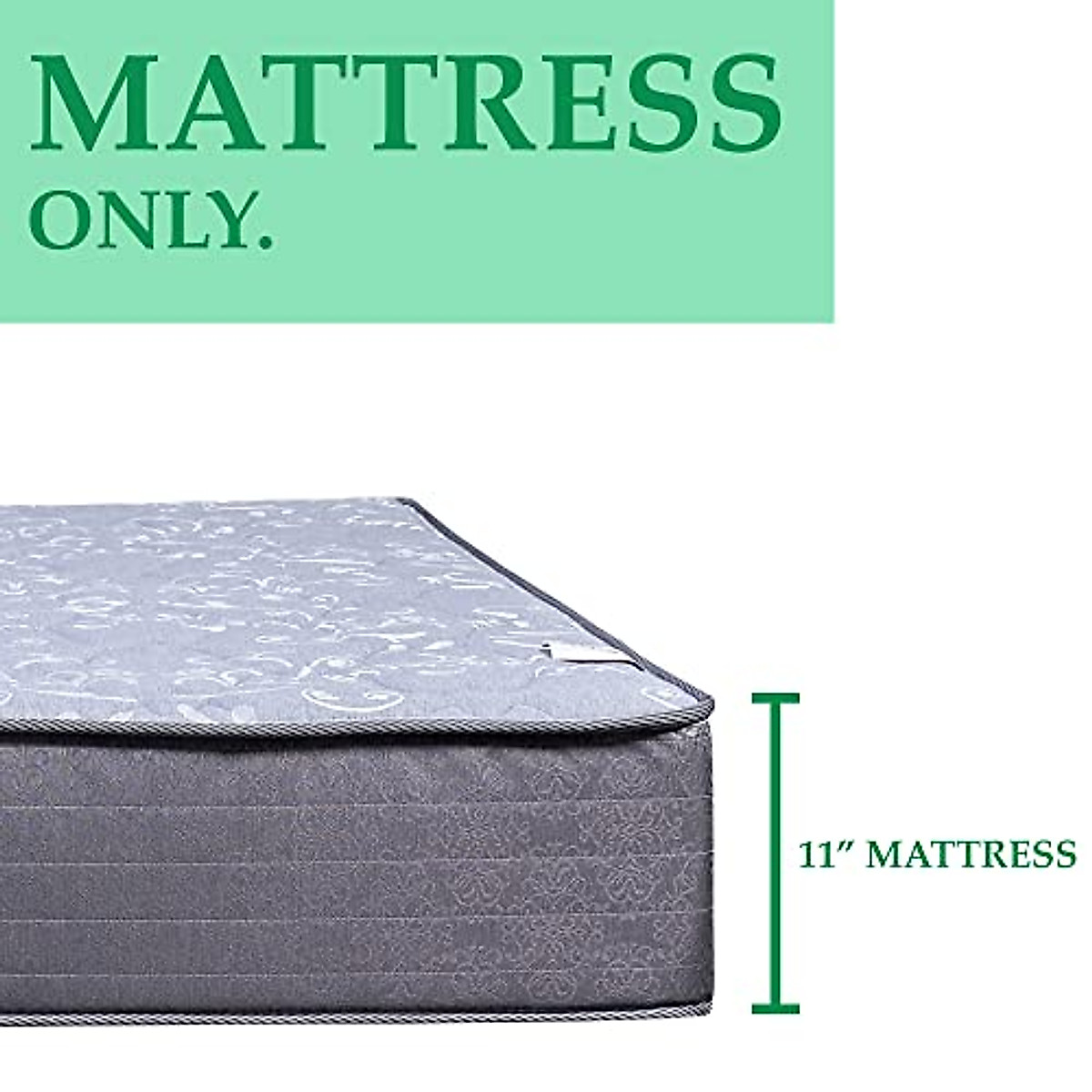Nutan 11-Inch Firm Foam Encased Euro Top Gel Infused innerspring Mattress, Queen