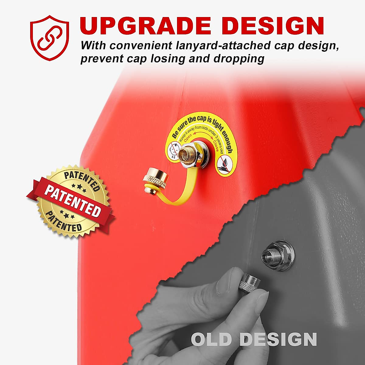 Magicfour Fuel Gas Can Vent Caps, 6 Pack Fuel Gas Tank Vent Caps Gas Can Replacement Vent Plug Gas Jug Vent Caps for Gas Fuel Water Can Jug to Allow Faster Flowing