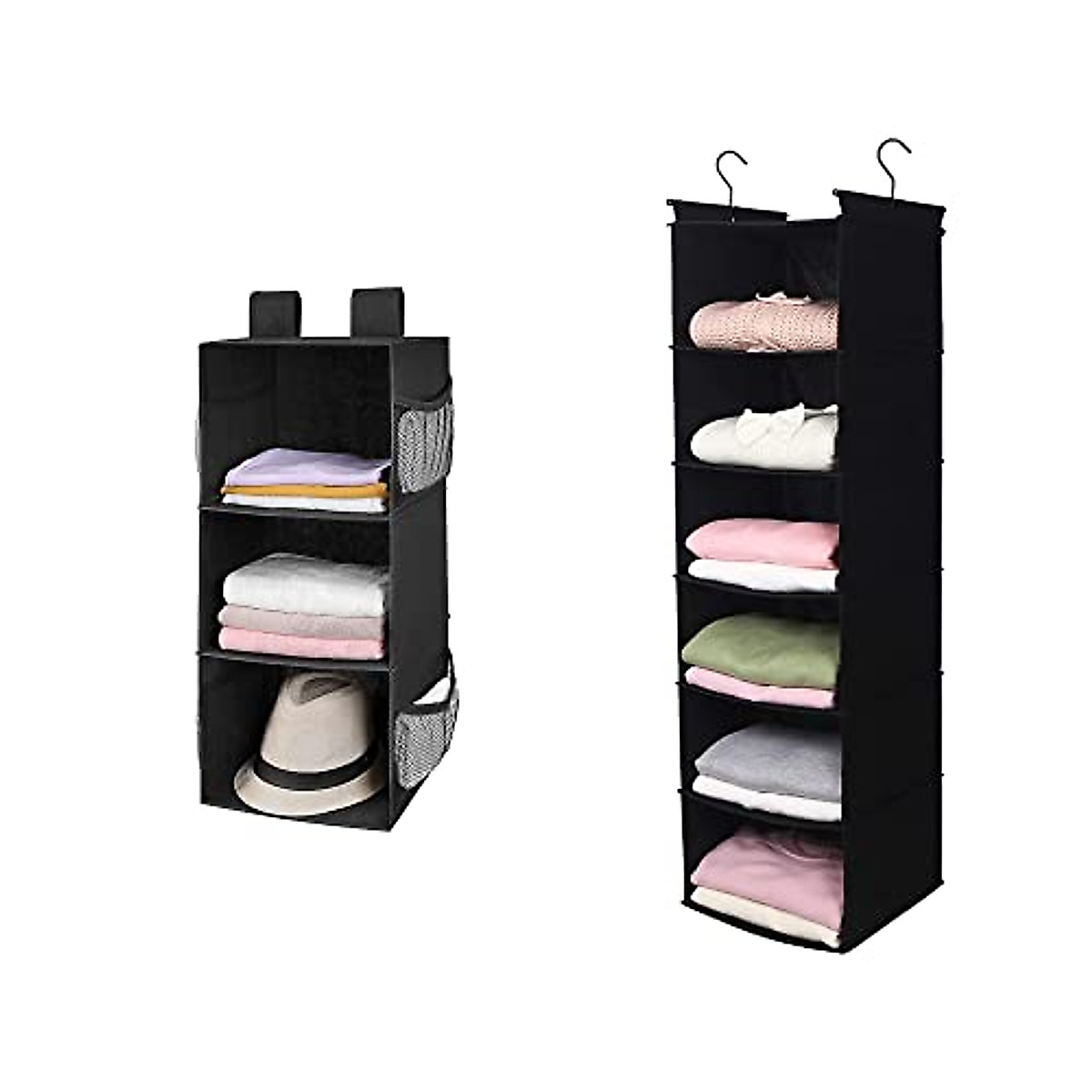 MAX Houser Hanging Closet Organizer, Hanging Sweater Organizer,Foldable Hanging Shelves for Closet